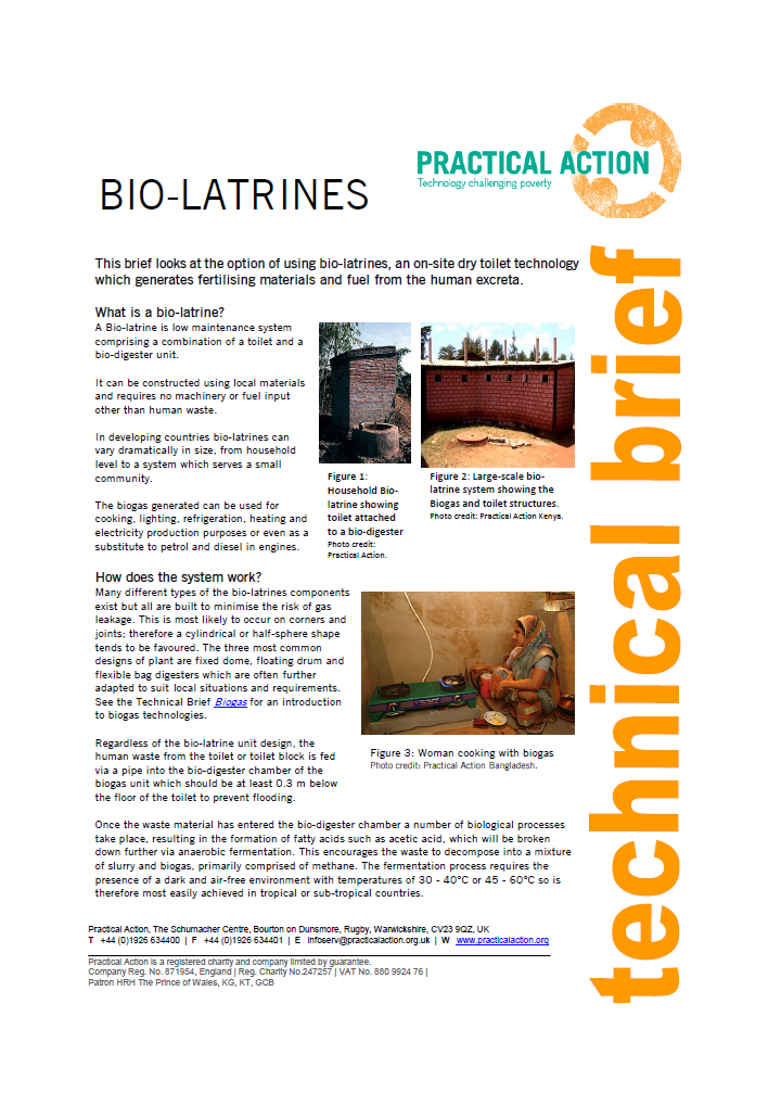 Bio-Latrines - Humanitarian Sanitation Hub