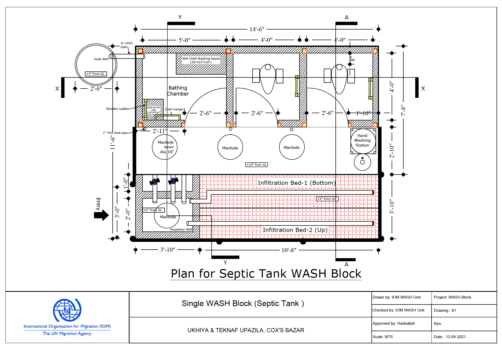 Single WASH Block with Septic Tank, Cox's Bazar (Bangladesh ...